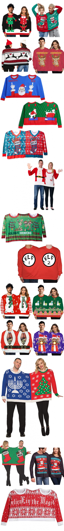 TWO PERSON UGLY CHRISTMAS SWEATERS | The Howler Monkey